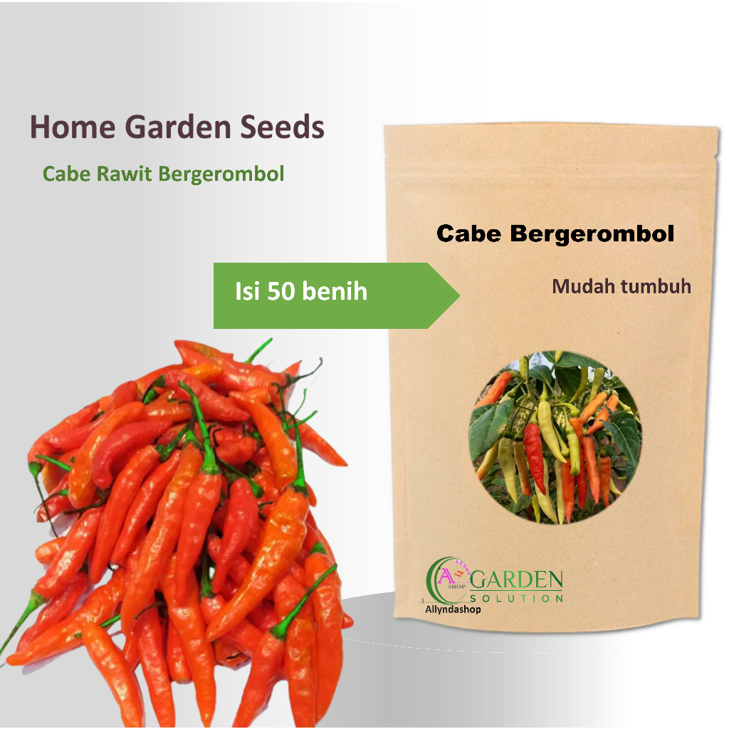 Jual Bibit biji benih tanaman sayur Sayuran Cabe Rawit Bergerombol F1 ...