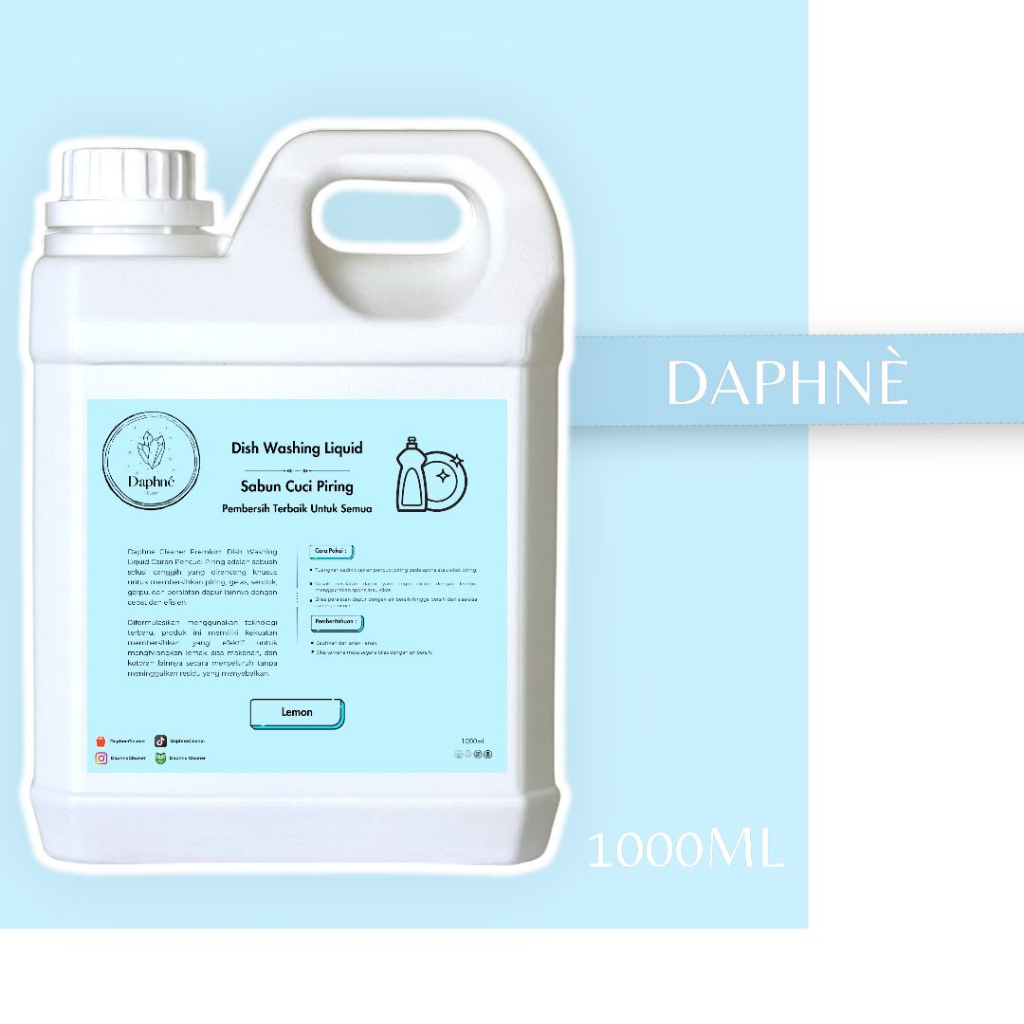 Jual DAPHNE Dishwashing Sabun Cuci Piring Premium - 1L | Shopee Indonesia