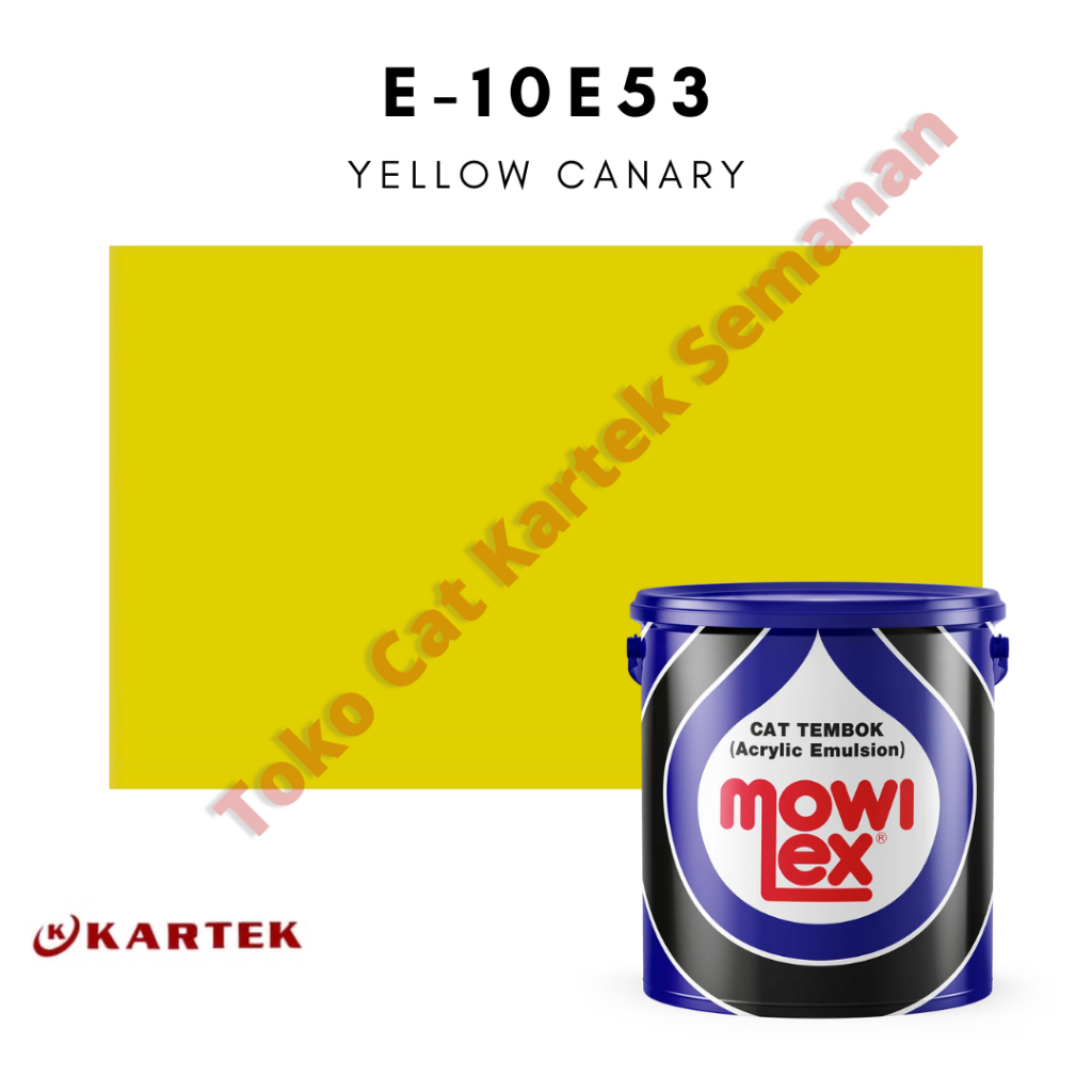 Jual MOWILEX EMULSION INTERIOR E-10E53 YELLOW CANARY (1 liter) | Shopee ...