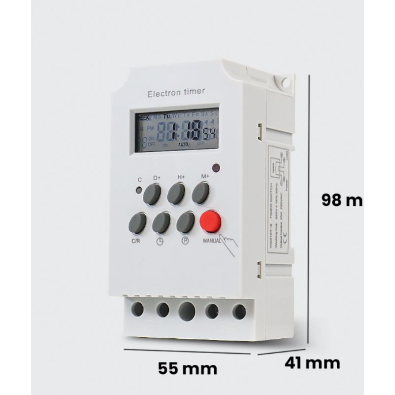 Jual MCB timer digital / timer switch panel multi guna 220 volt ...