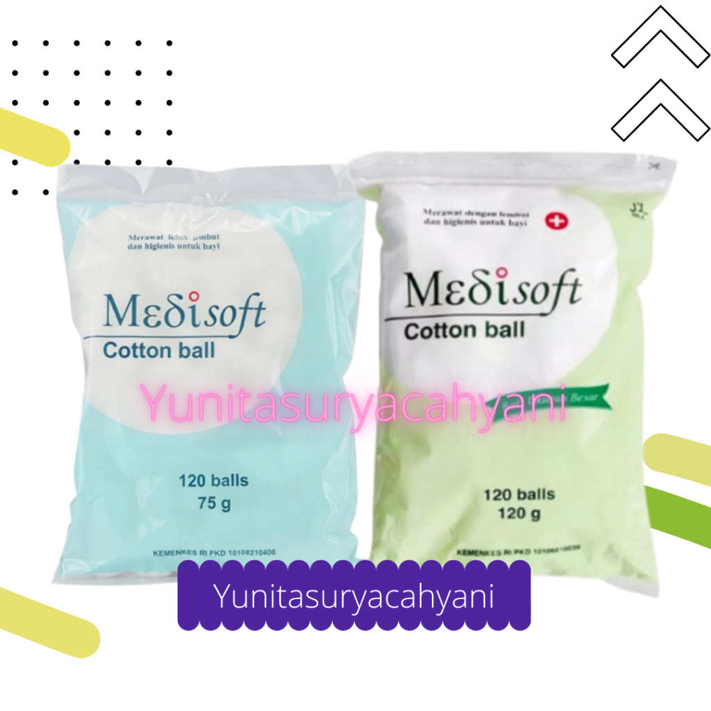 Jual Kapas bulat medisoft/Medisoft Kapas Bulat / Bola Bayi Cotton Ball ...