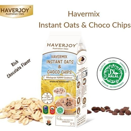 Jual HAVERJOY HAVERMOUT INSTANT OATS & CHOCO CHIPS 1 KG | Shopee Indonesia