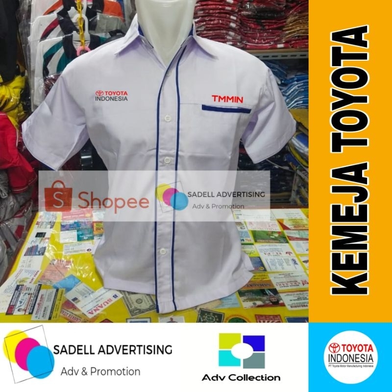 Jual Kemeja Toyota Indonesia TMMIN Seragam TMMIN Toyota Indonesia Putih ...