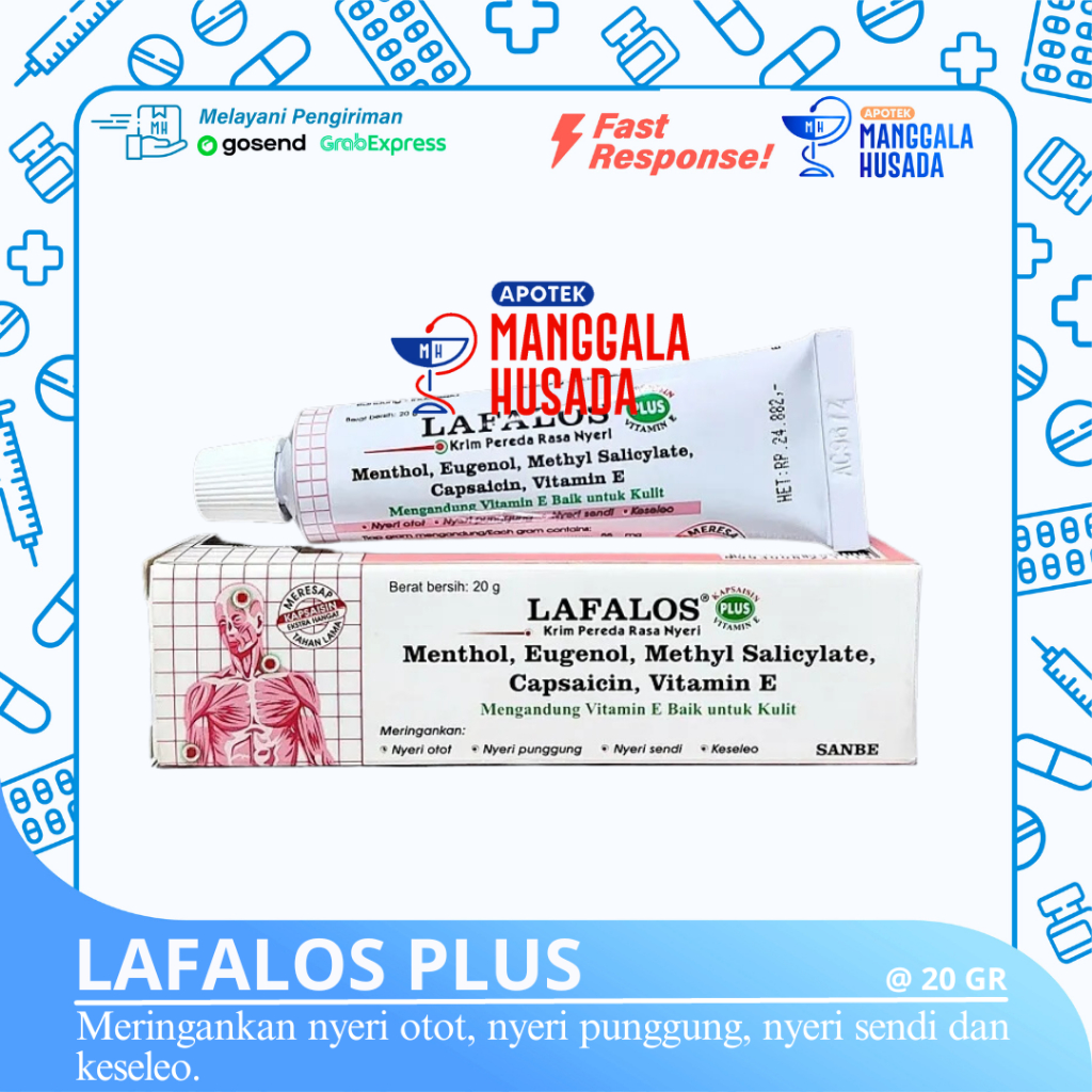Jual LAFALOS PLUS CREAM PER TUBE @ 20 GR | Shopee Indonesia
