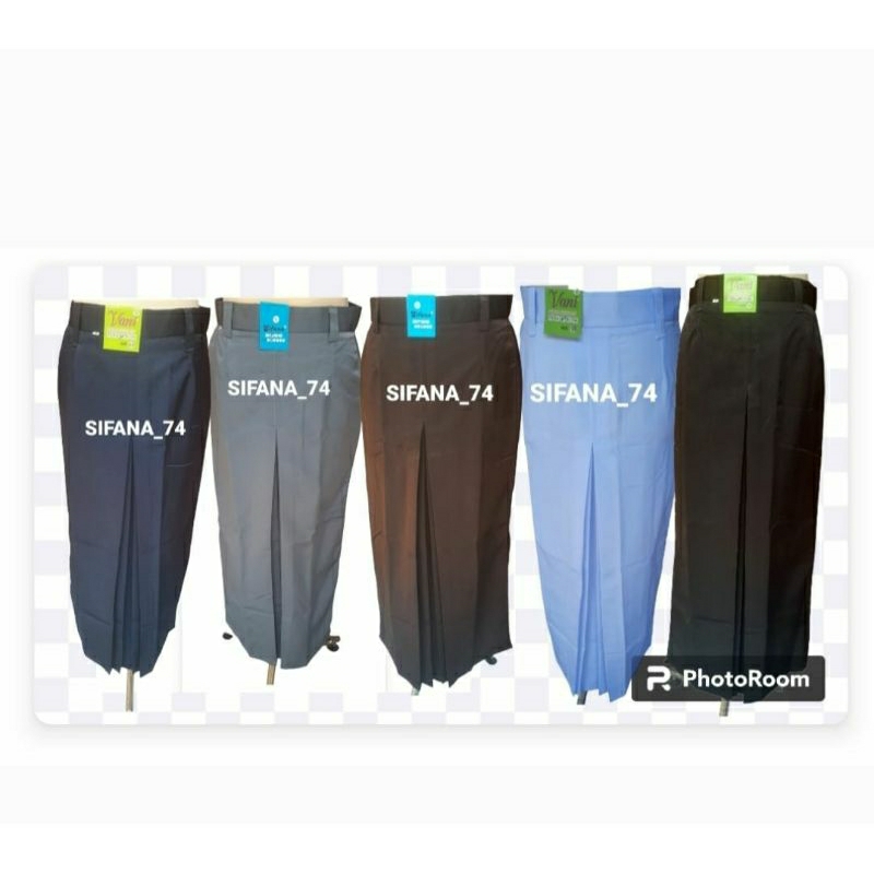 Jual ROK SEKOLAH SPAN BELAH TENGAH ROK SPAN BELAH SATU ROK SPAN SMP MTS ...