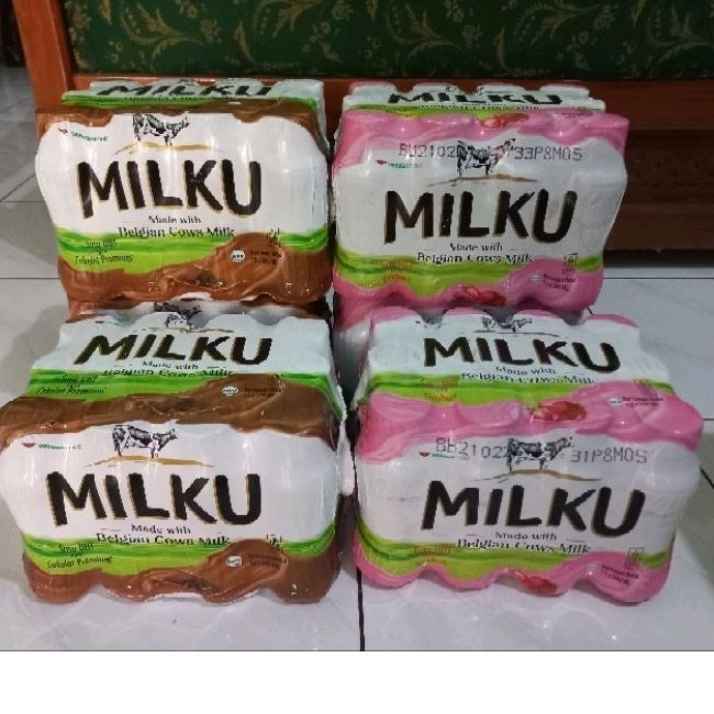 Jual Susu Milku 1 Krat isi 12 botol | Shopee Indonesia