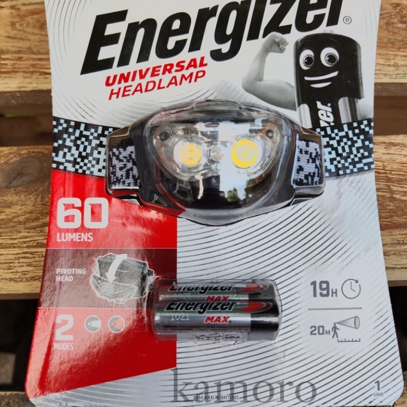 Jual Energizer Headlamp 60 Lumens 3 LED - Senter Kepala - Headlight ...