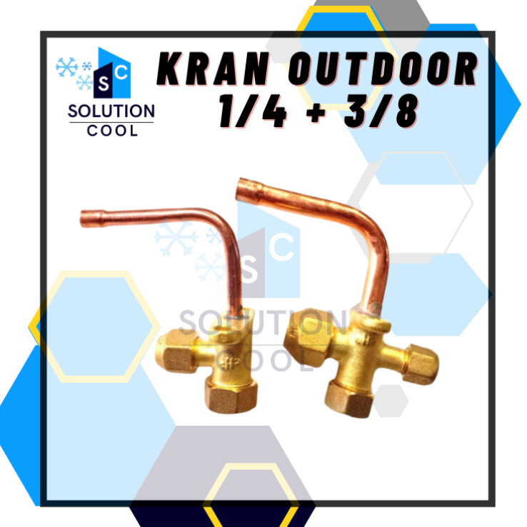 Jual Kran Outdoor AC R22 1/4+3/8 1 Set | Shopee Indonesia
