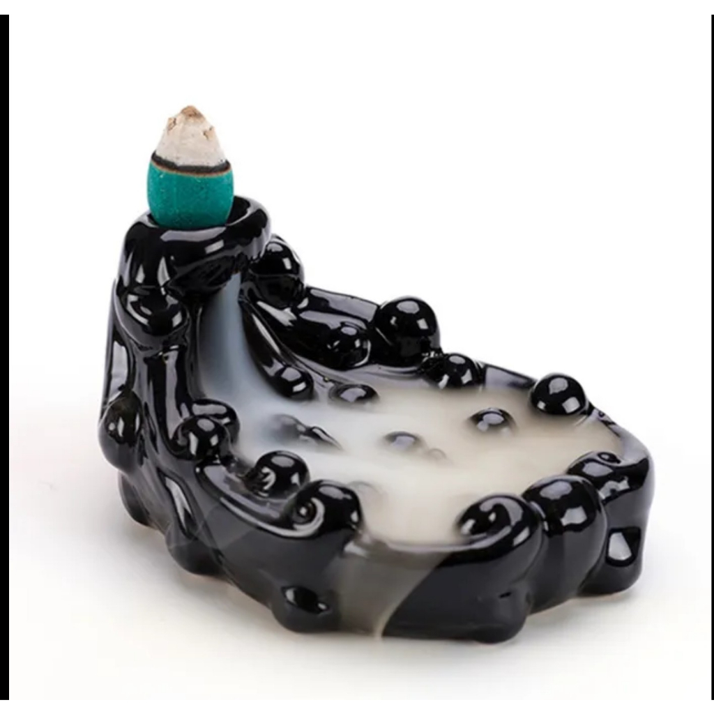 Jual Nomaid.id - Dekorasi Dupa Miniatur Gunung Air Terjun dan Daun ...