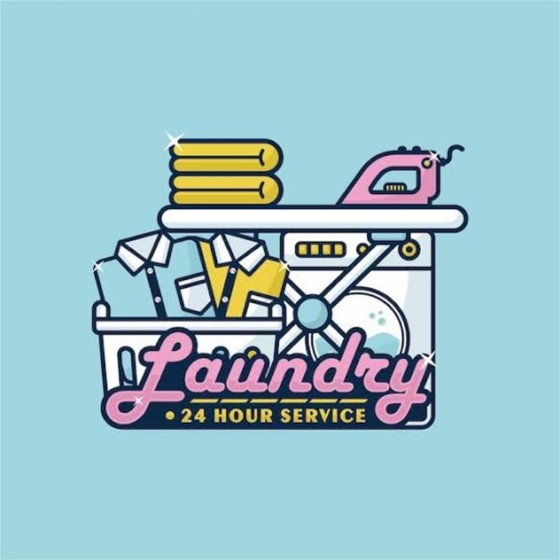 Jual stiker laundry ukuran A3 (bisa riquest pake nama laundry kalian ...