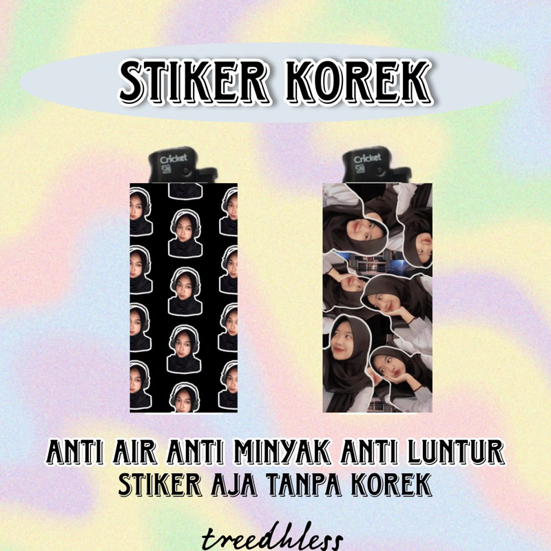 Jual Stiker untuk Korek Cricket Bara Magnet // Stiker korek Anti Air ...