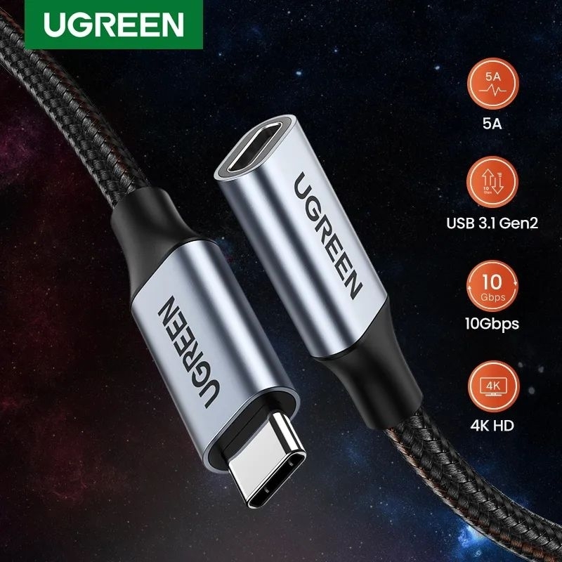 Jual UGREEN KABEL USB TYPE C 3.1 GEN2 EXTENSION MALE TO FEMALE ...