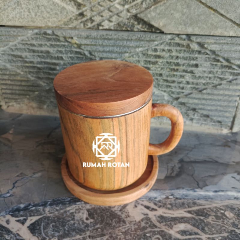 Jual Cangkir gelas kayu aestetic | Shopee Indonesia
