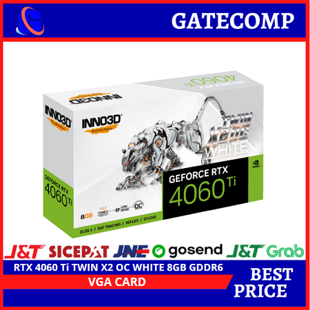 Jual INNO3D GEFORCE RTX4060 Ti TWIN X2 OC WHITE 8GB GDDR6 / RTX 4060 Ti | Shopee Indonesia