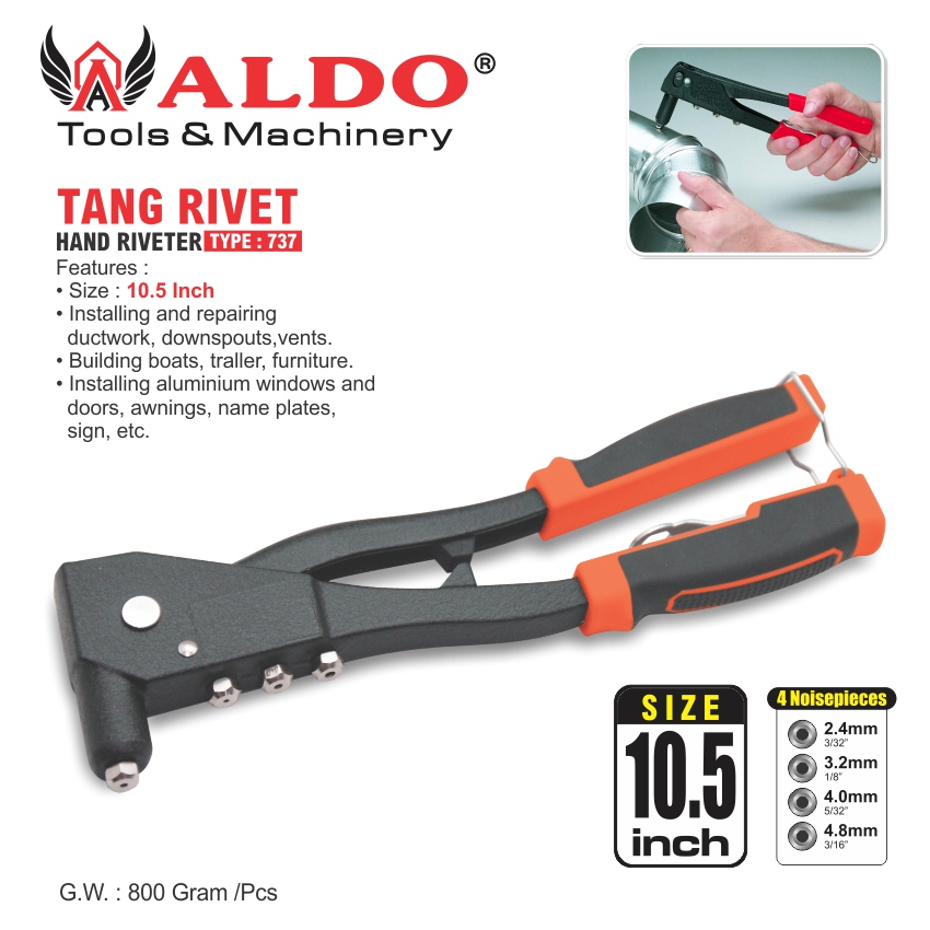 Jual HAND RIVET / TANG RIVET / HAND RIVETER 737 MERK ALDO | Shopee ...