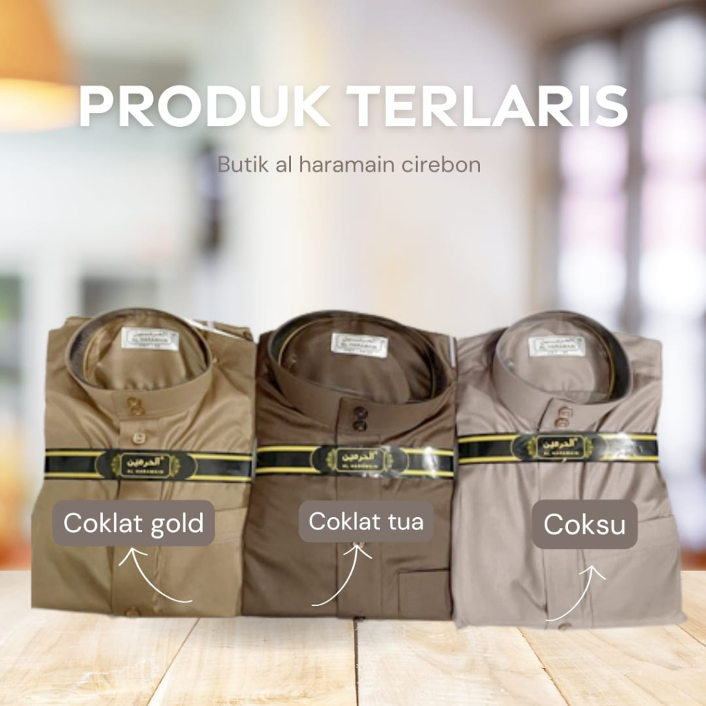 Jual COD GAMIS / JUBAH PRIA AL HARAMAIN ORIGINAL 100% VIET COKLAT SUSU ...