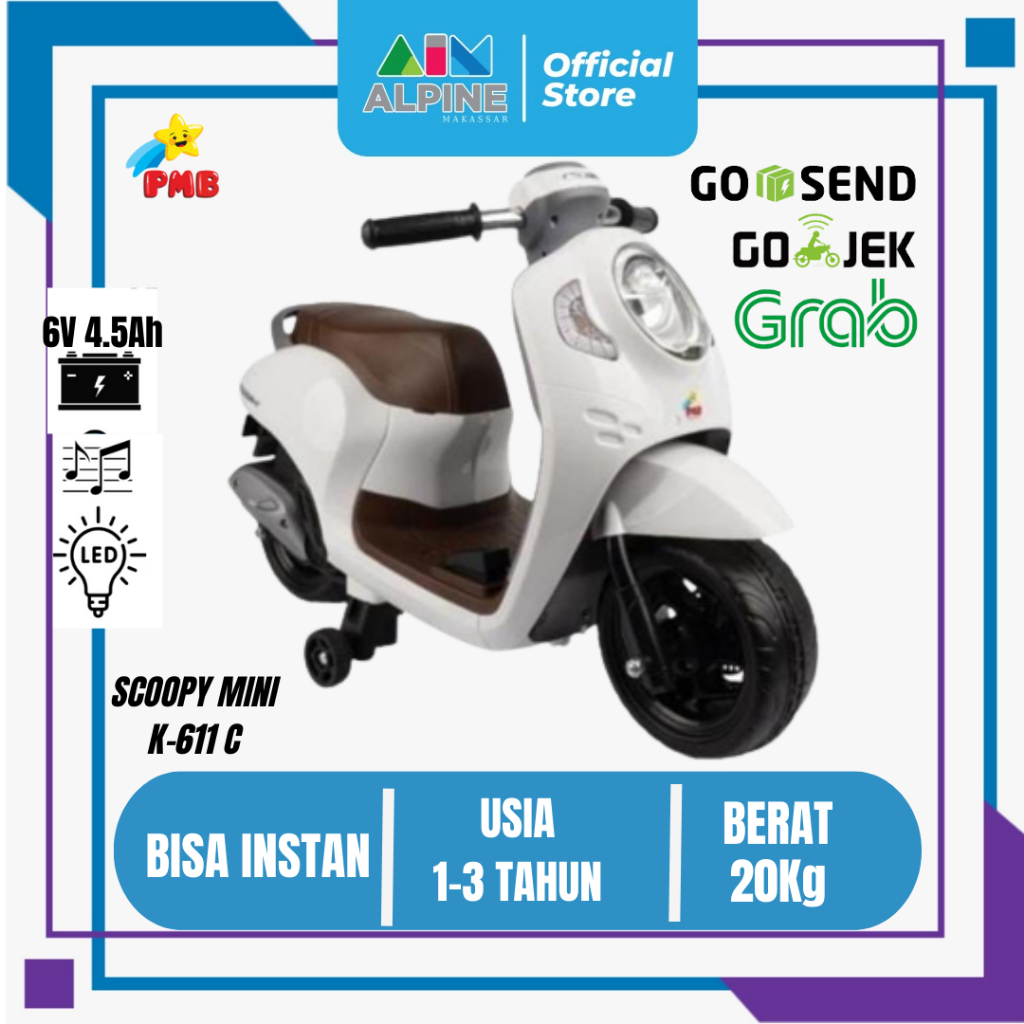 Jual PMB MOTOR AKI K-611 C MINI BISA MANUAL GAS KAKI | Shopee Indonesia