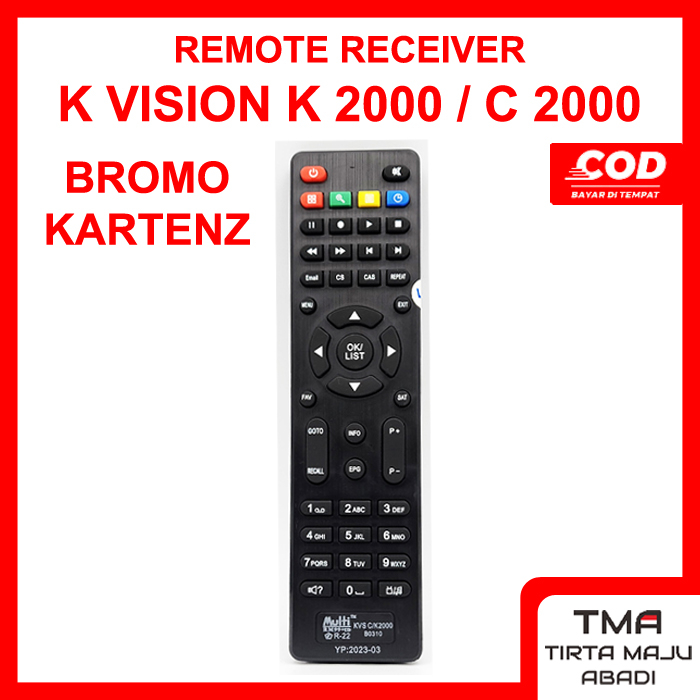 Jual Remote Remot Receiver K-vision kvision C 2000 / K 2000 / bromo ...