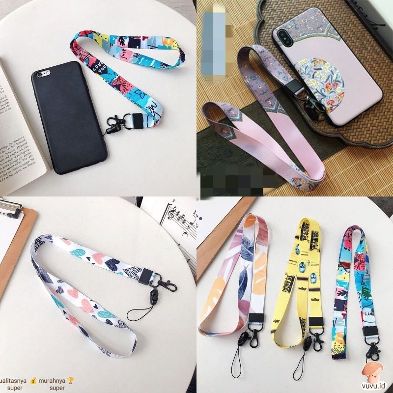 Jual tali hp gantungan hp lanyard tali hp lucu tali hp ID card ...