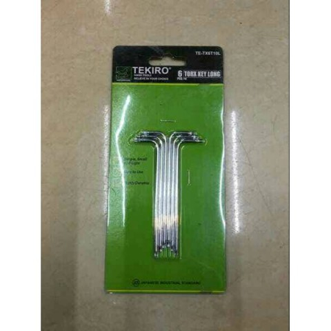 Jual TEKIRO KUNCI L BINTANG PANJANG T 25 SET 6 PCS Tekiro TORX KEY LONG | Shopee Indonesia