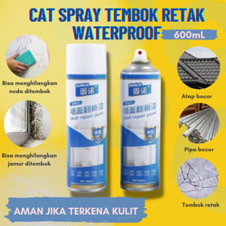 Jual Cat spray semprotan tembok retak anti bocor waterproof pelapis ...