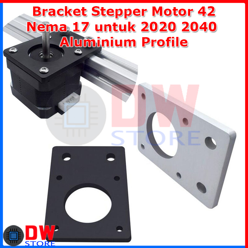 Jual Bracket Stepper Motor 42 Nema 17 Cocok Aluminium Profile 2020 2040 ...
