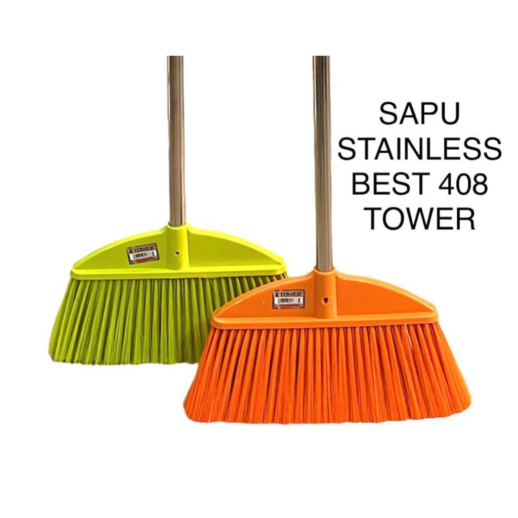Jual SAPU LANTAI GAGANG STAINLESS 408 TOWER LEMON ORANGE | Shopee Indonesia