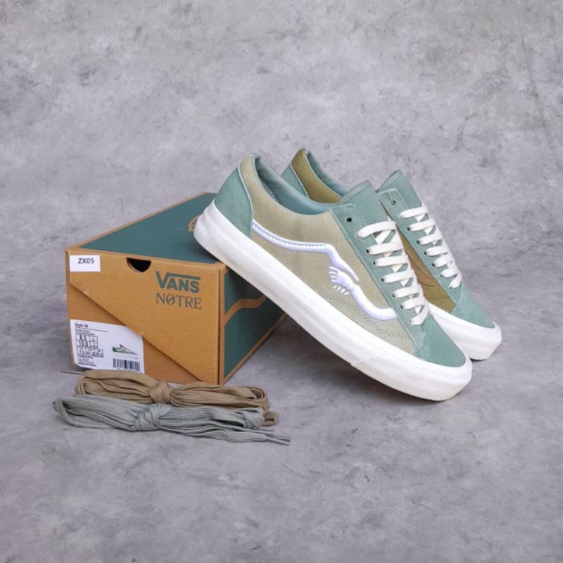 Jual Sepatu Vans Notre Old Skool Style 36 OG LX Matcha 1:1 | Shopee ...