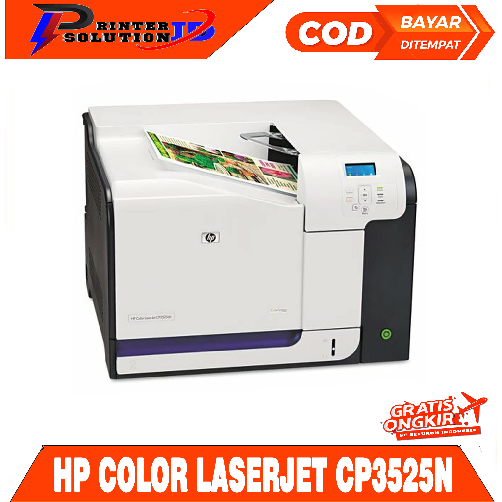 Jual Printer Hp Color Laserjet CP3525N CP3525 DN printer warna A4 ...