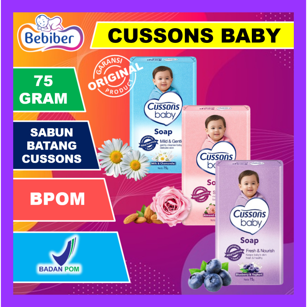 Jual Cussons Baby Soap 75gr / Cusson Sabun Batang / Sabun Bayi / Bar ...