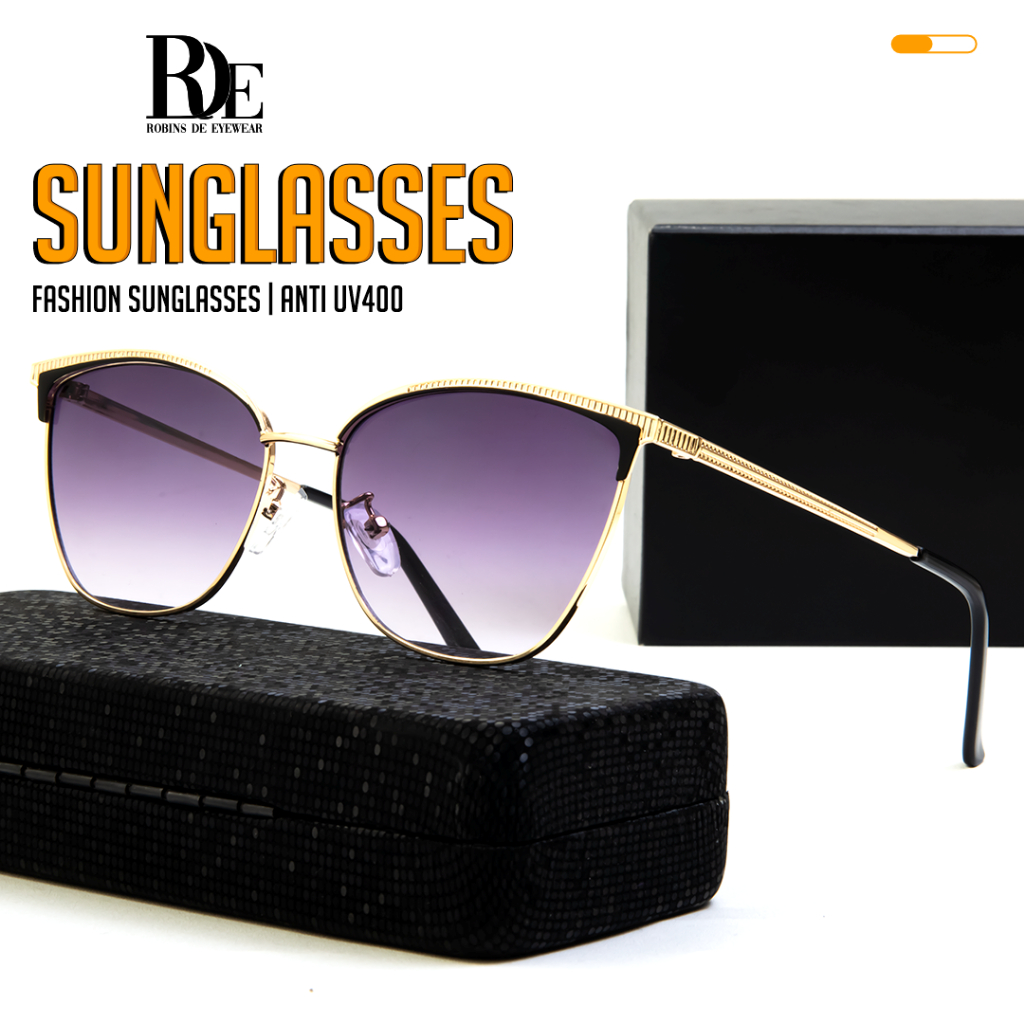 Jual SALE Robins Sunglasses Butterfly Anti Radiasi Uv400 Kacamata Hitam Fashion Wanita B80-689 ...