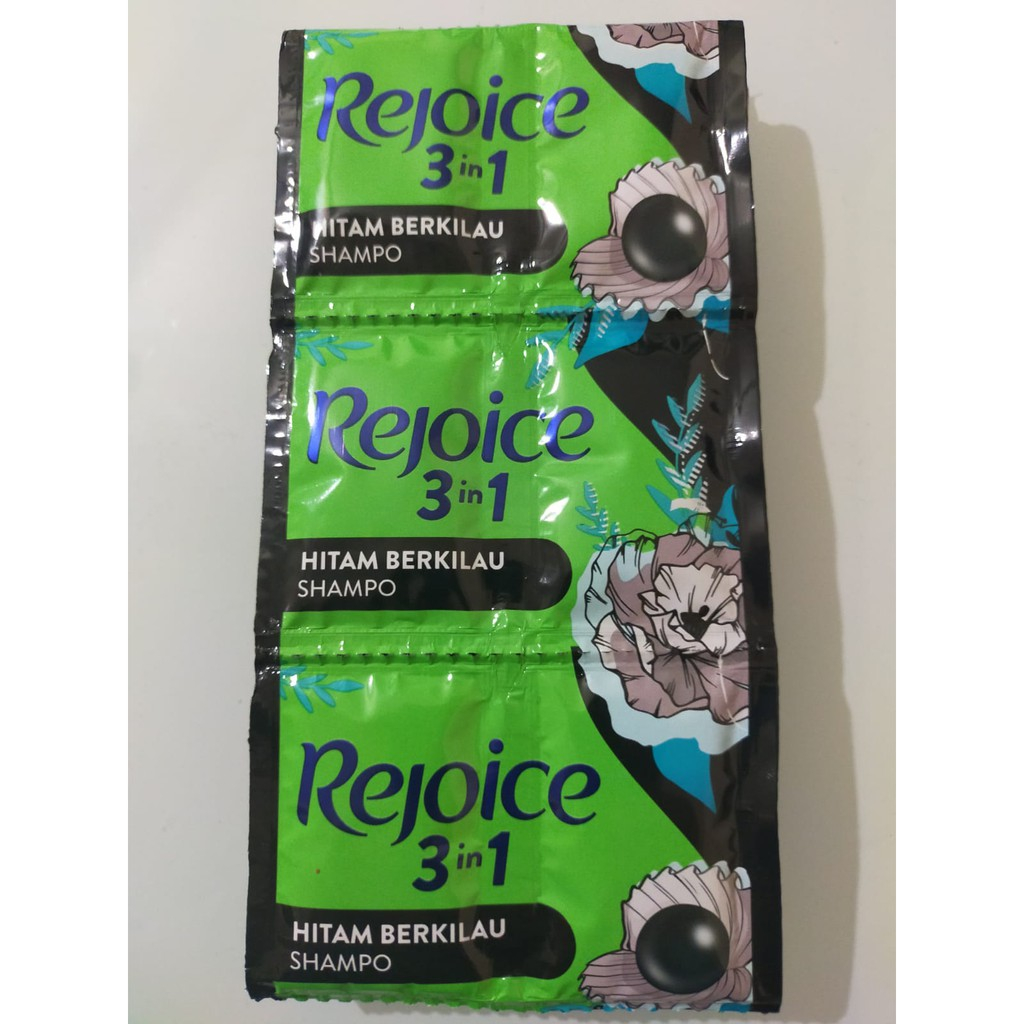 Jual { 1 renceng isi 12 } SHAMPOO Rejoice 3in1 Kemasan Sachet 10ml | Shopee Indonesia