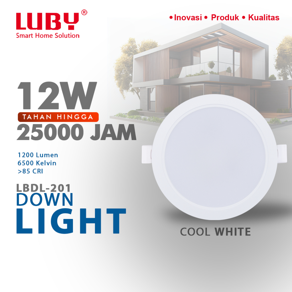 Jual Downlight Luby tipe LBDL-201 12 Watt (bulat) | Shopee Indonesia