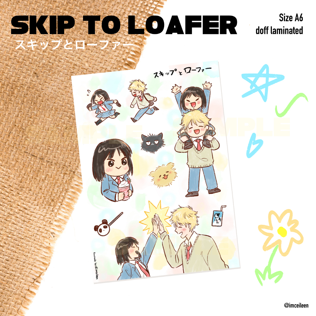 Jual Skip to Loafer Sticker sheet | Shopee Indonesia