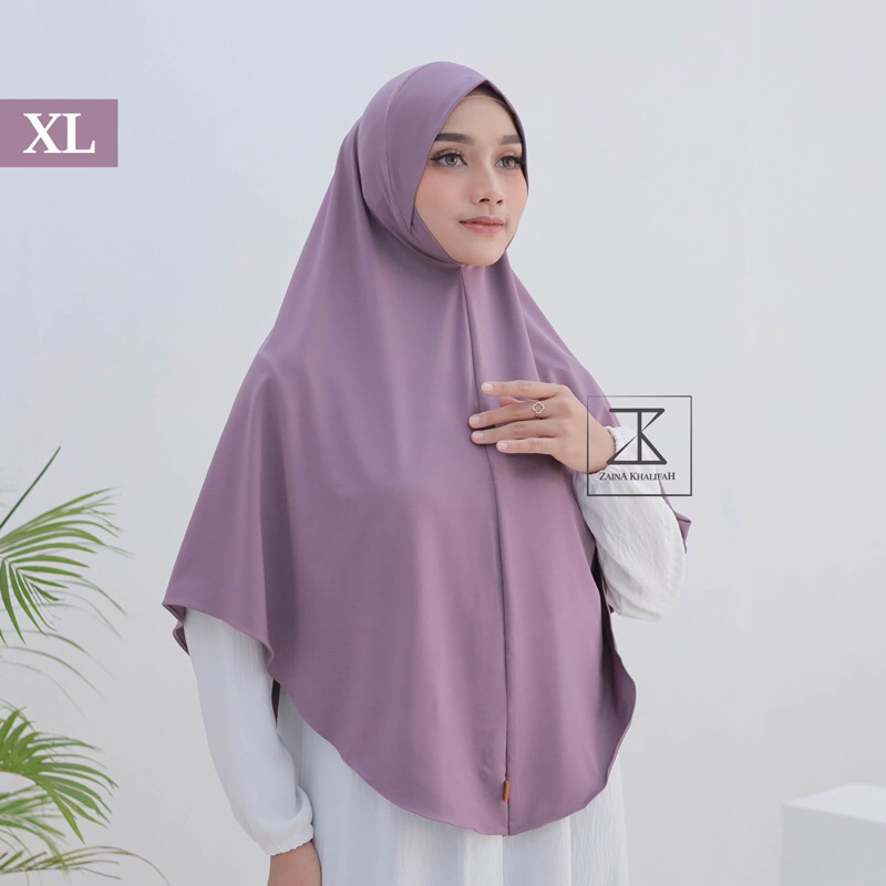 Jual Bergo Dagu Malay XL Jumbo Syar'i Hijab Instant Soft Pad Jilbab Sport Hamidah Instan Menutup ...
