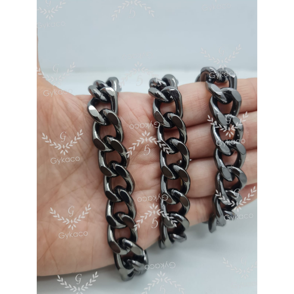 Jual Asesoris Tas Rante Tas NEKEL HITAM - TEBAL PREMIUM R023 - Rante ...