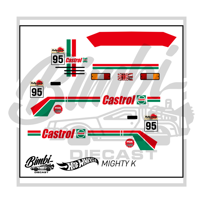Jual Decal Hotwheels Mighty K Transparan | Shopee Indonesia