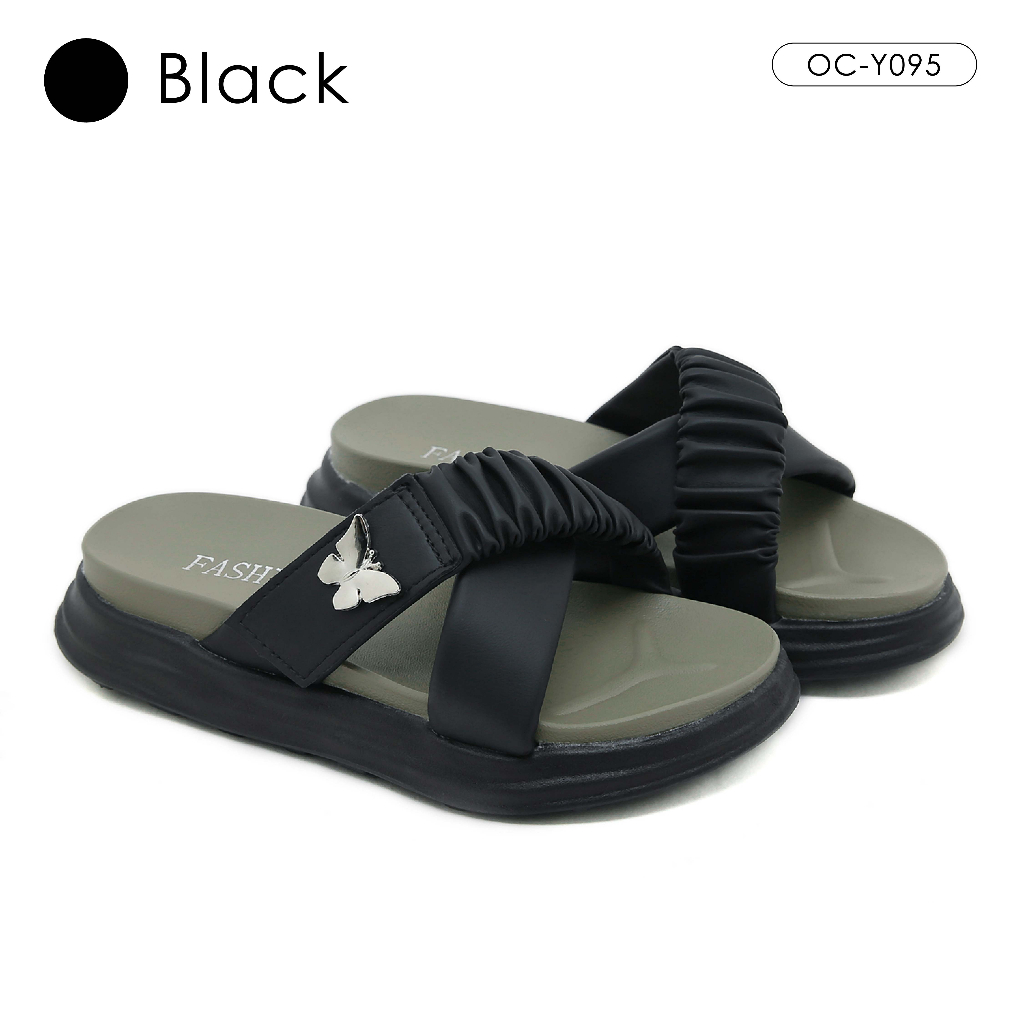 Jual OCTAVIA Sandal Slide Slip On Wanita #OC-Y095 | Shopee Indonesia