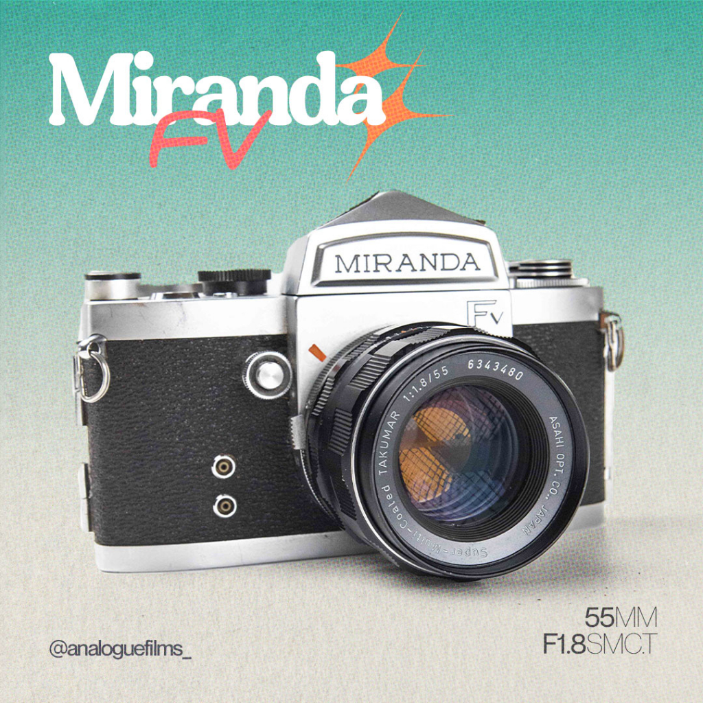 Jual Kamera Analog Miranda FV kit 55mm f1.8 SMC Takumar Mulus Rare ...