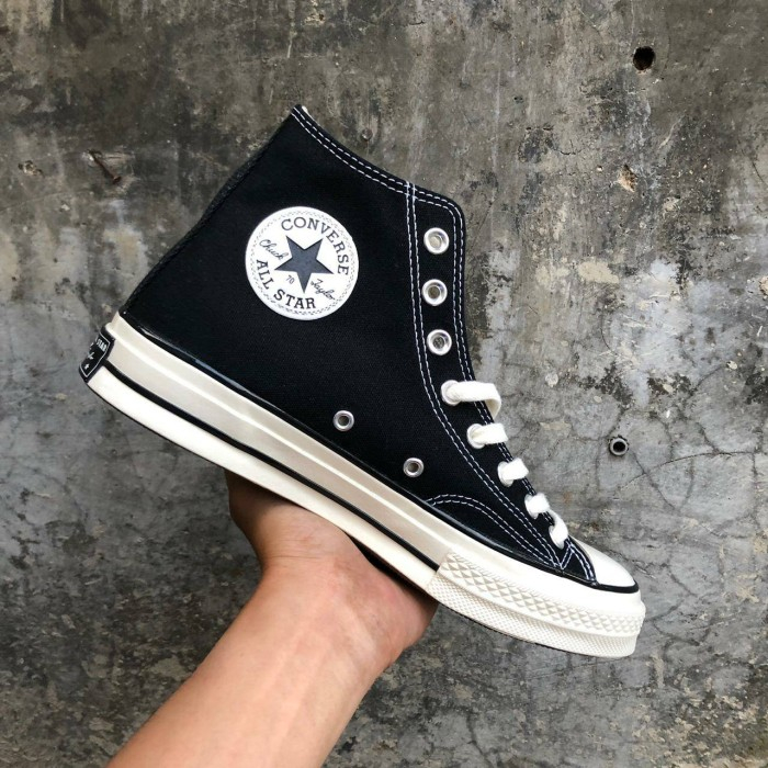 Jual Converse 70s Chuck Taylor High Black White / Sepatu Konvers ...