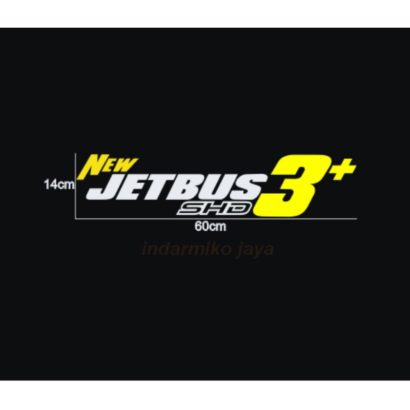Jual 1661 stiker cutting MOBIL UNIVERSAL MOTIF TULISAN jetbus 3 ...
