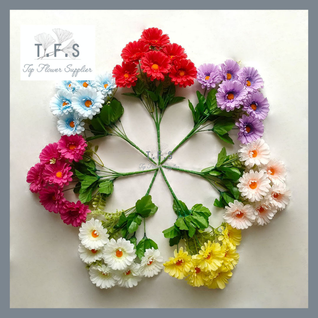 Jual Artificial Spring Daisy x6 Bunga Carnation Bunga Artificial Bunga ...