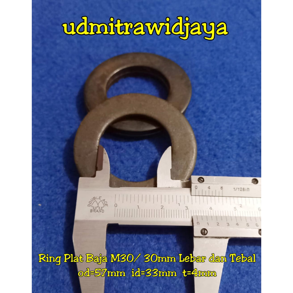 Jual Ring plat baja 30mm kunci 45mm 45an / ringplat baja m30 / ring ...
