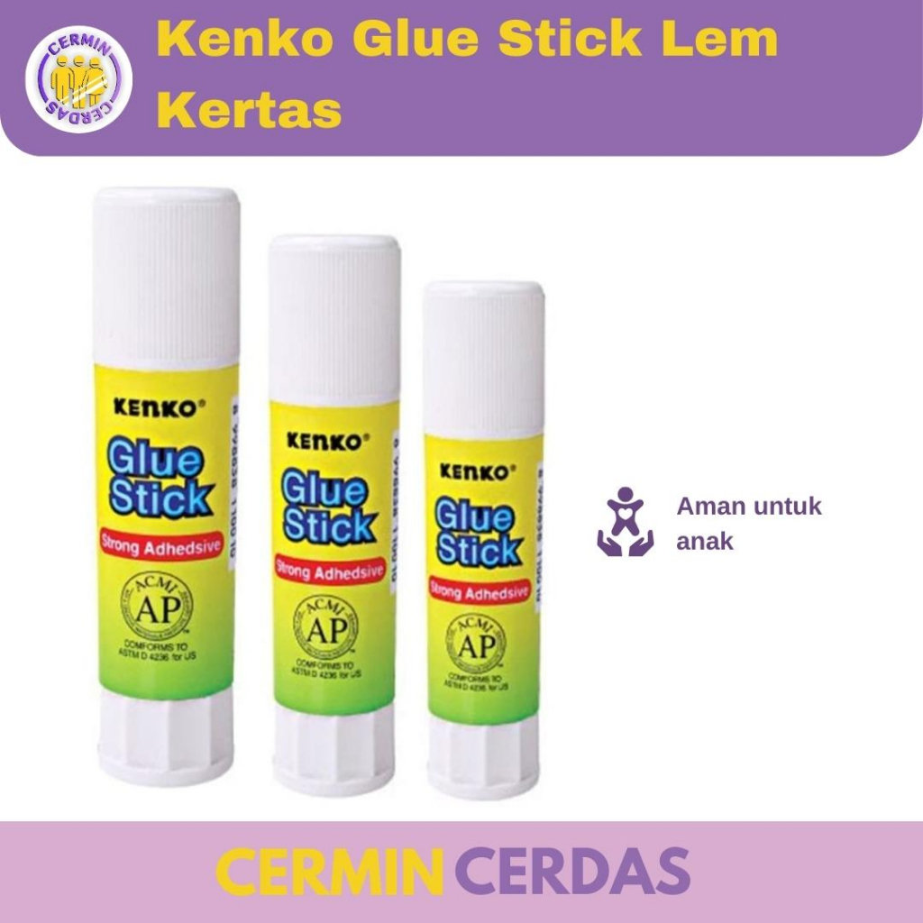 Jual Kenko Glue Stick Lem Kertas Peralatan Sekolah Menggambar Satuan ...