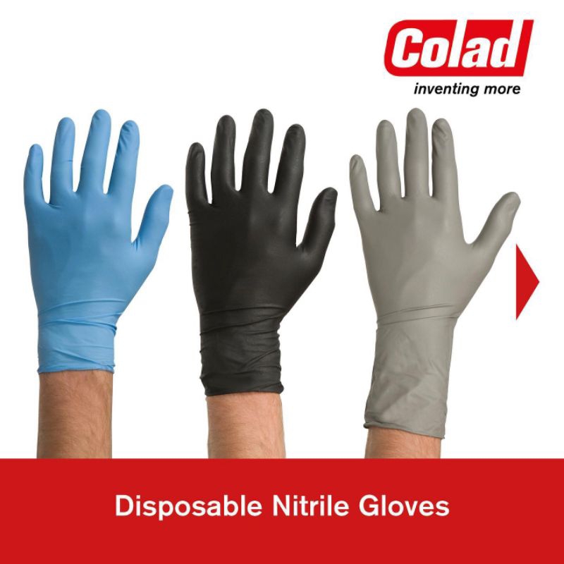 Jual Sarung tangan pengecatan Colad disposable nitrile gloves | Shopee ...