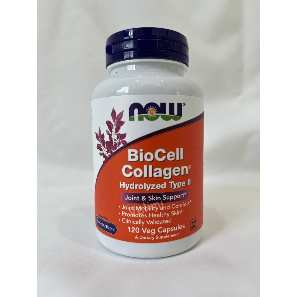 Jual Now Foods BioCell Collagen Hydrolyzed Type II 120 Veg Capsules USA ...