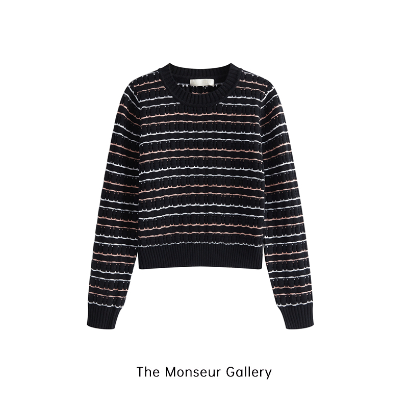 Jual The Monseur Gallery Kaos Rajut Lengan Panjang Wanita Striped T ... Jual The Monseur Gallery Kaos Rajut Lengan Panjang Wanita Striped T ...