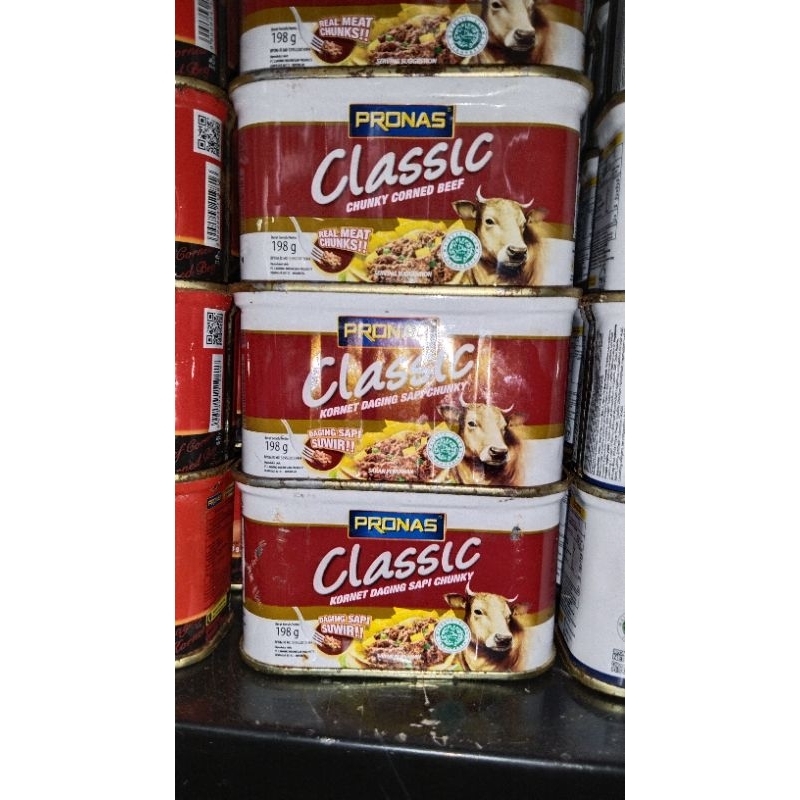 Jual Pronas classic corned chunky beef 198gr | Shopee Indonesia