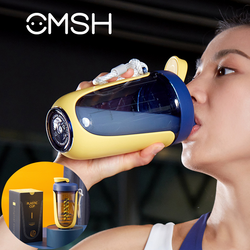 Jual CMSH 1763 Botol Shaker 590ml dua lapisan dengan pegangan BPA FREE | Shopee Indonesia