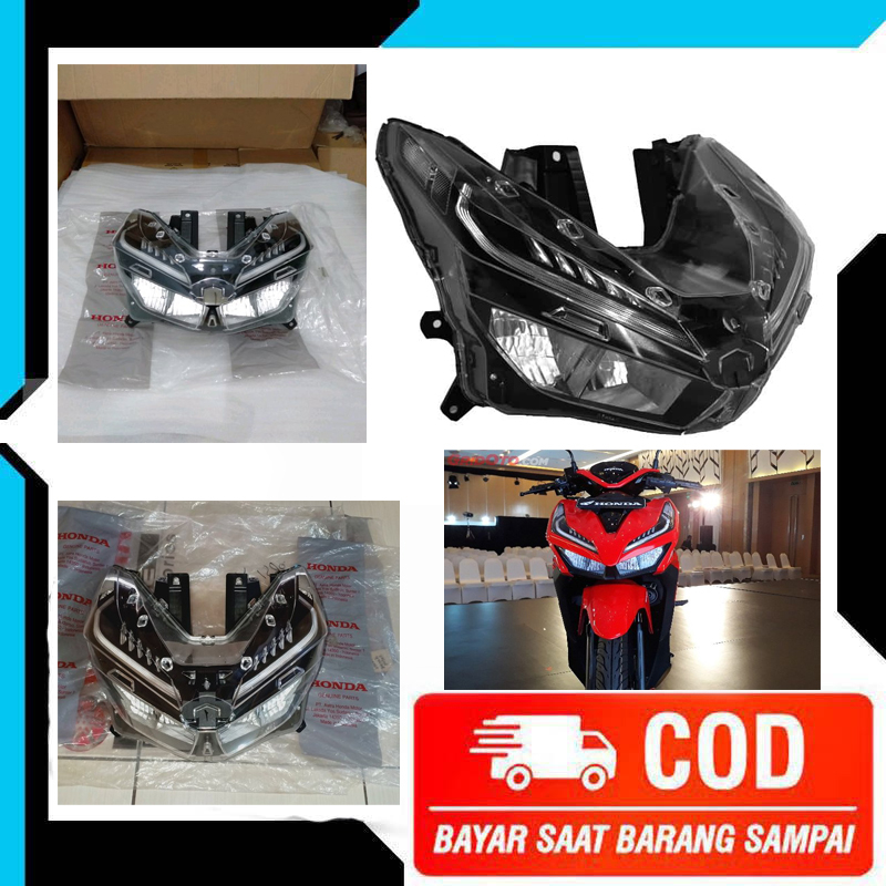 Jual REFLEKTOR LAMPU DEPAN MOTOR HONDA VARIO 125 150 NEW LED TH 2018 - 2019 - 2020 - 2021 - 2022 ...